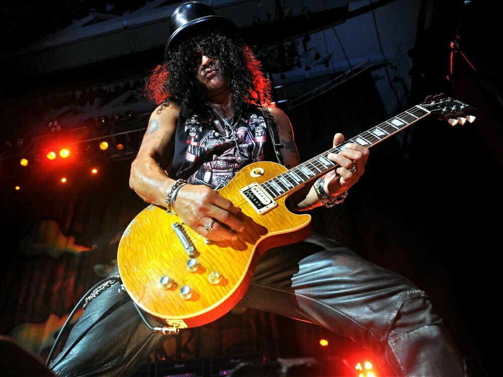 Плакат, постер Slash, Слэш на бумаге, размер 21х30см