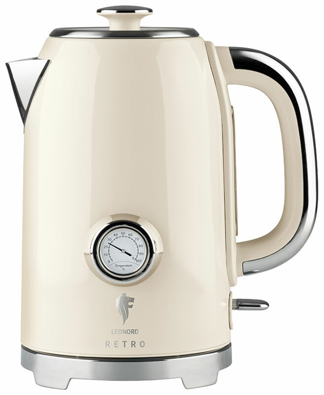 Чайник электрический Leonord LE-1901/2, RETRO, 1.7 л, бежевый (105840)