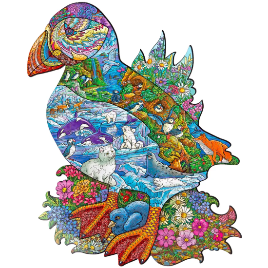 Фигурный деревянный пазл Kiddieart Морской тупик, 170 дет.