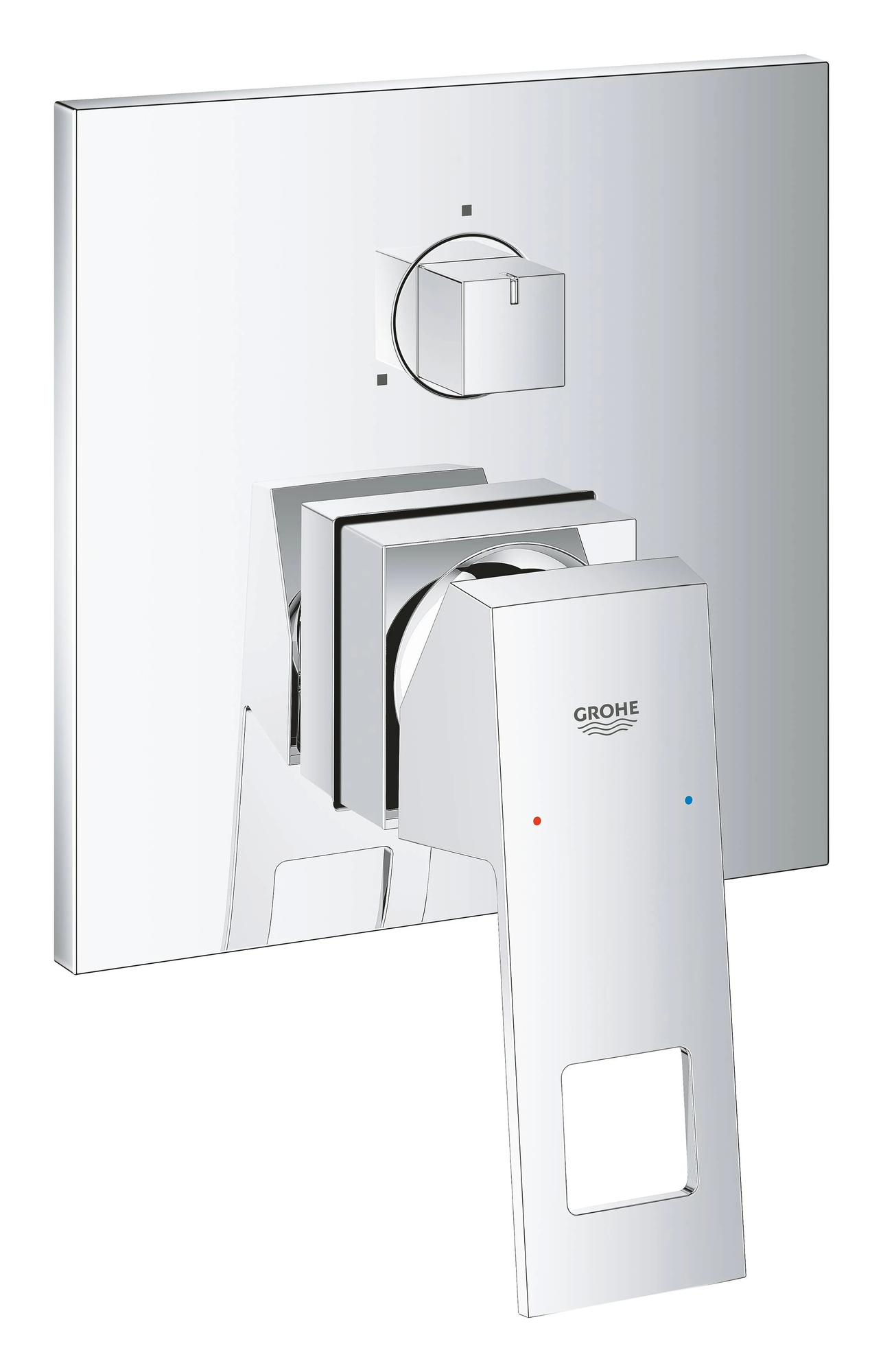 Смеситель для ванны Grohe Eurocube 24094000 с переключателем на 3 положения хром