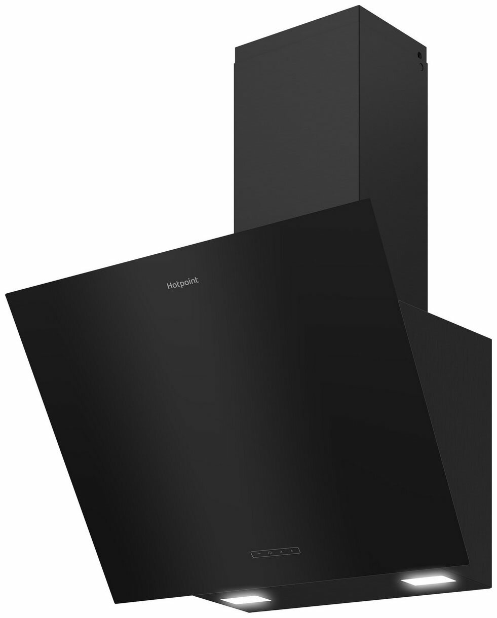 Вытяжка Hotpoint HPHV 62FLT BL, сенсорное управление, таймер, черный — фото 1