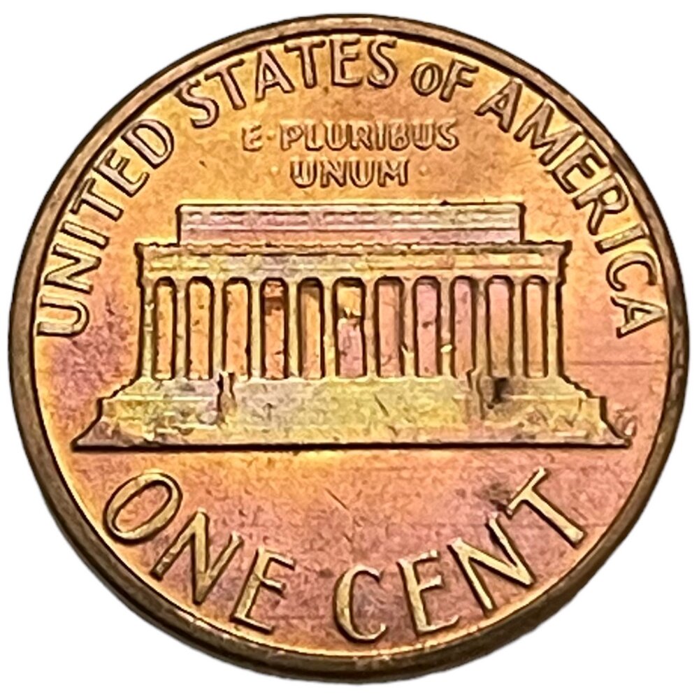 США 1 цент 1980 г. (Memorial Cent, Линкольн) (D)