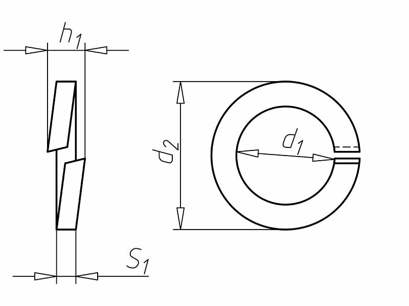 Шайба пр DIN127 A (MZN) D6,1 (100 шт)