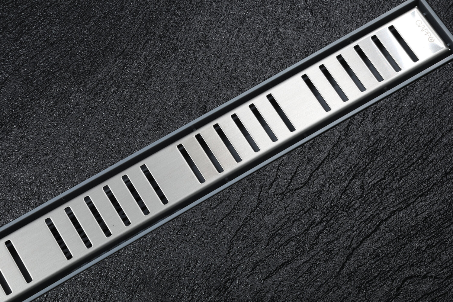 Трап для душа Gappo G88007-5 сатин, размер 60Х800, нержавеющая сталь/пластик