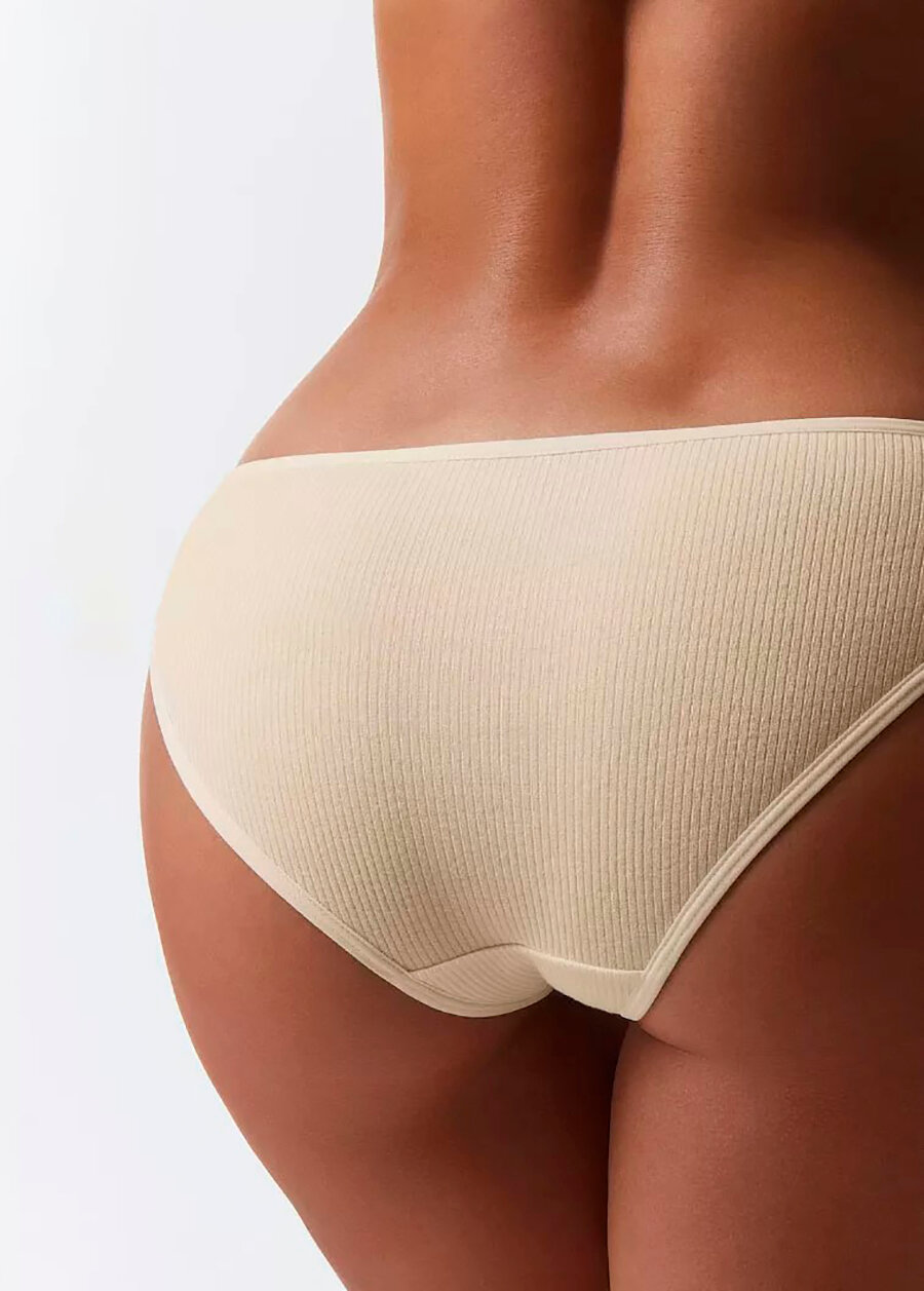 Трусы MiNiMi Mfr221 Slip Ribana, размер L, светло-бежевый — фото 1