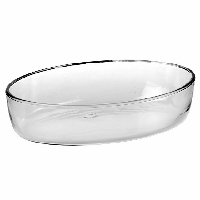 BORCAM форма для запекания овальная жаропрочное стекло 26,3х18,2х6см 1,55 л.