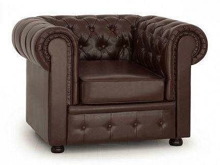 Кресло Fotodivan Честер Коричневый Размеры: Высота 900мм Глубина 950мм Ширина 940мм