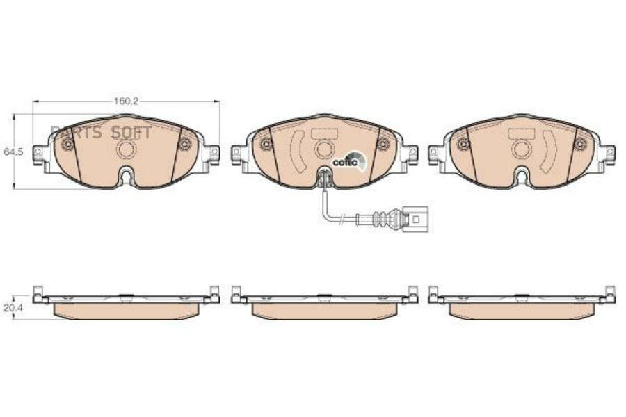 ZF RUSSIA GDB1956ZFR Колодки тормозные дисковые ()