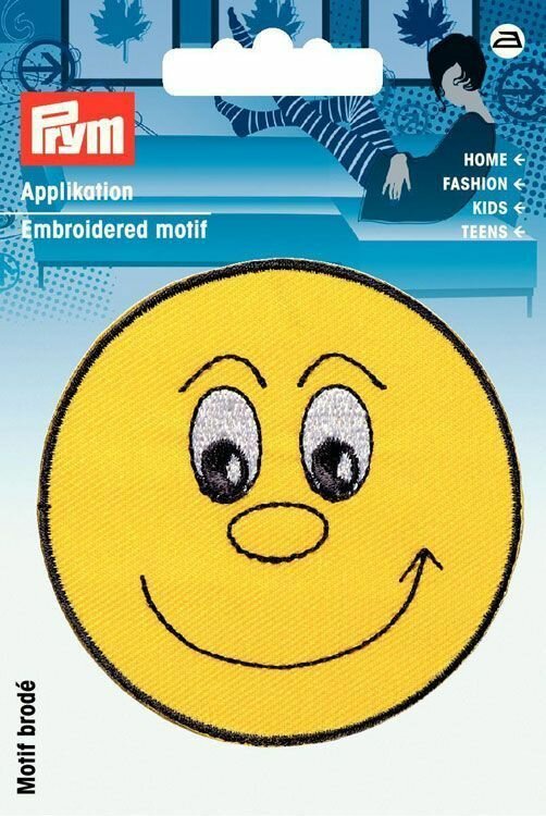 Аппликация Смеющееся лицо, желтый цв. 7х7см PRYM 925429