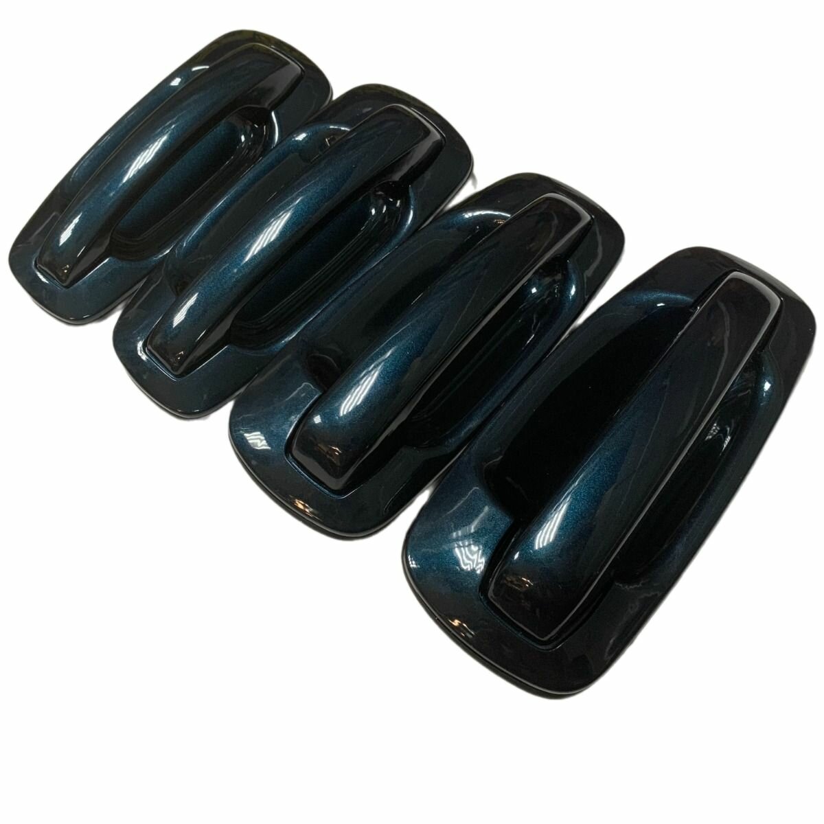 Ручки дверей ВАЗ 2110 - 2112 - 2170 - 2172 Лада приора цвет - цунами (4шт)