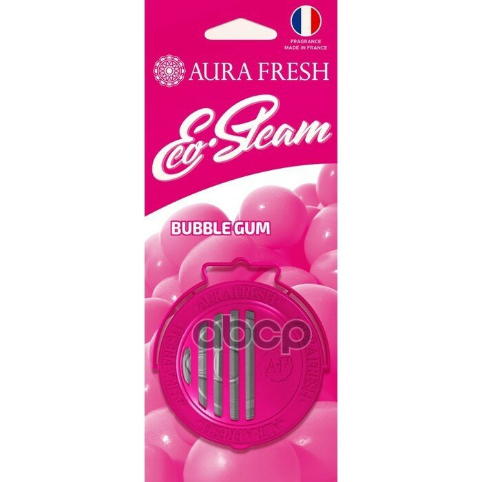 Ароматизатор на панель приборов древесное волокно (bubble gum) 40г Eco Steam AURA FRESH Aura Fresh арт. 23030