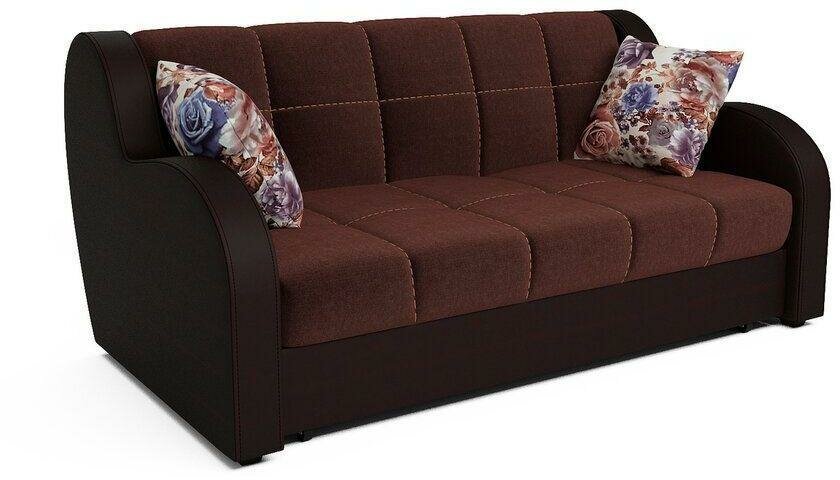 Диван Mebel-ars Барон Микровелюр Коричневый Размеры: Высота 830мм Глубина 1040мм Ширина 1720мм