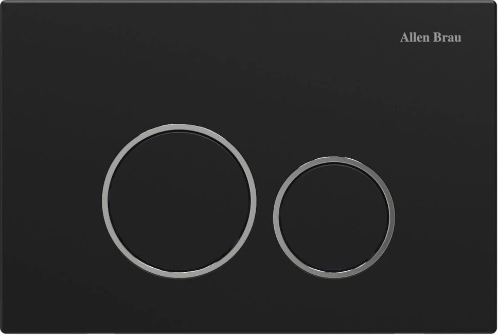 Кнопка смыва Allen Brau Priority 9.20001.31 для инсталляции, черный матовый/хром/черный матовый