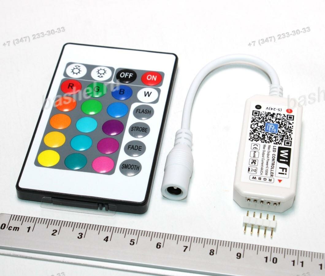 Контроллер 4ch Rf+Bluetooth+Wi-fi IC-BWCE-RGBW-R24A, P43 5-24V, 80-100W, вых.- 4х4А, Программное обеспечение Magic Light