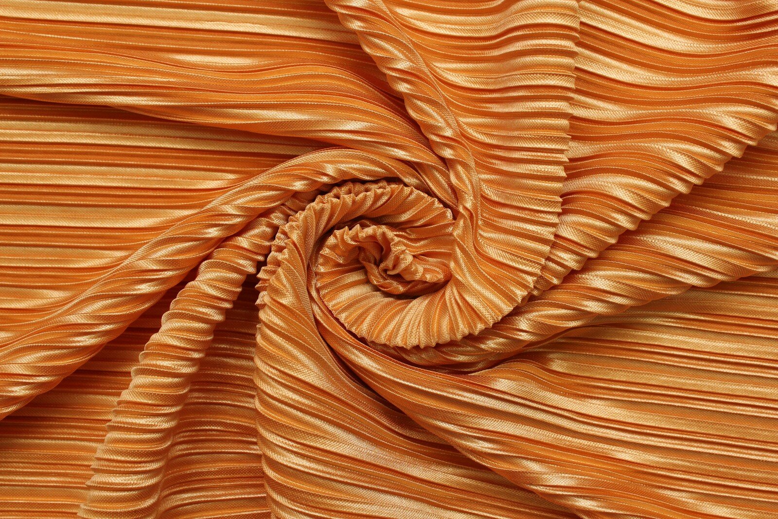 Ткань Атлас-плиссе трикотажный тёмно-жёлтый, ш142см, 0,5 м