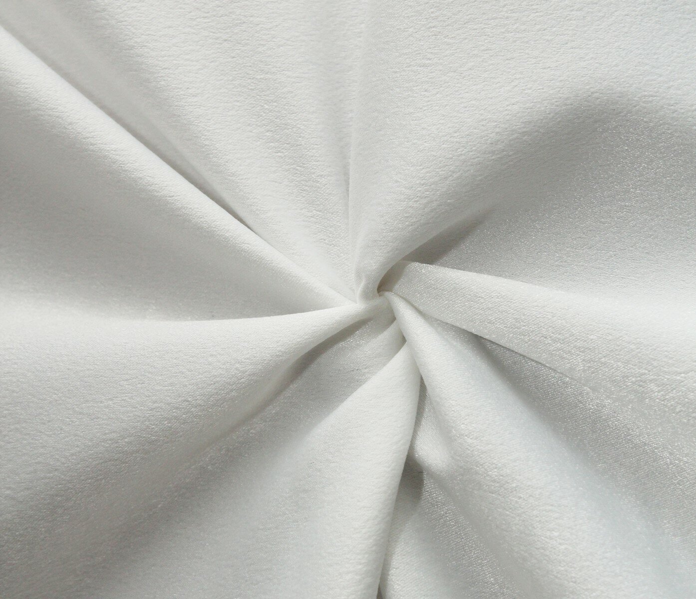 Ткань Креп-сатин-стрейч плотный, белый, ш142см, 0,5 м