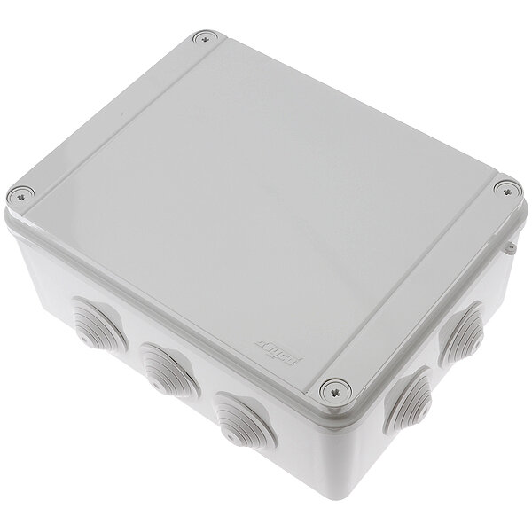 Коробка Тусо 67069 распаечная пластиковая с сальниками 300х220х120мм IP55 серая (Рувинил)