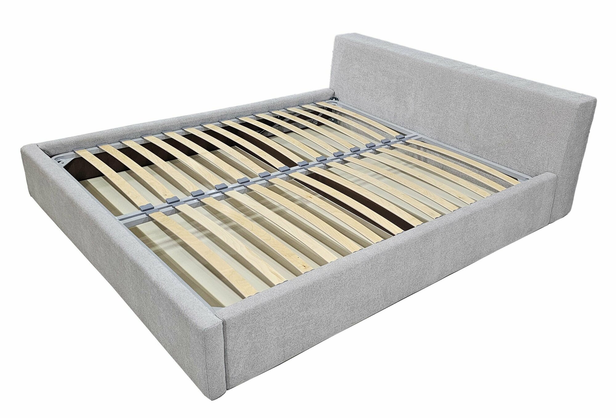 Кровать Deluxe со спальным местом 110х200 см, кровать односпальное с подъемным механизмом, серый Stella Cream