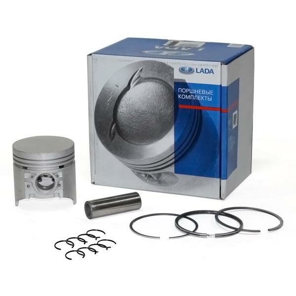 Поршневая группа кт. (4 шт.) 76,8 с кольцами ВАЗ-21011 (фирм. упак. LADA)
