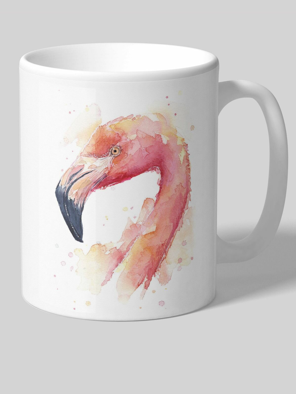 Кружка cooperative.moscow " Фламинго " (кружка с Фламинго , Фламинго , кружка с птицей , кружка Фламинго , птица , подарок с любовью, друг человека, кружка с питомцем) , 330 мл, 1 шт