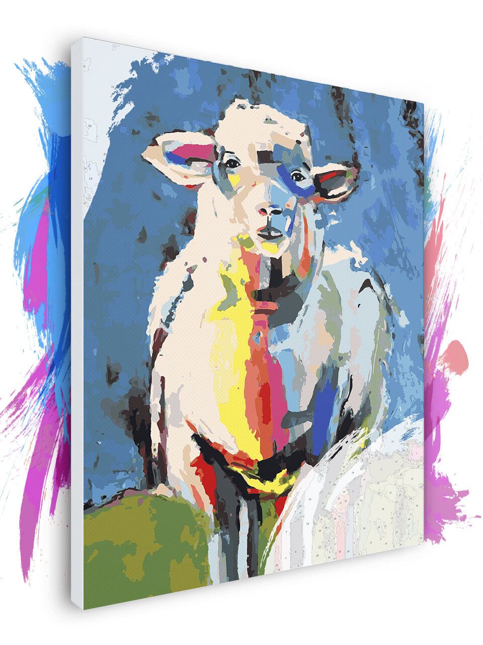 Картина по номерам на холсте Овечка, 40 х 50 см