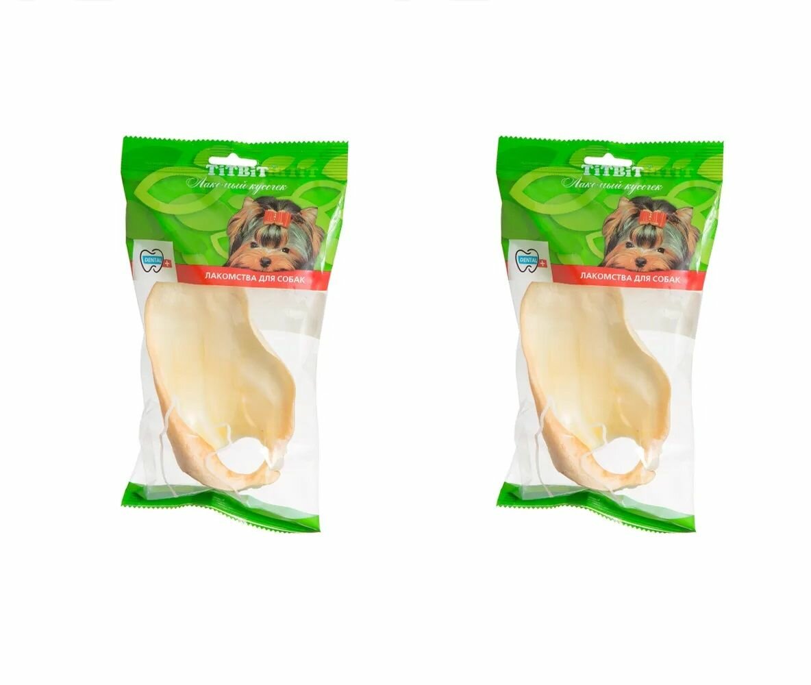 Titbit ухо говяжье для собак, 31 г , 2 шт