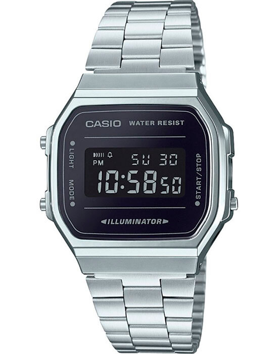 Наручные часы CASIO Vintage, черный/серебряный — фото 1