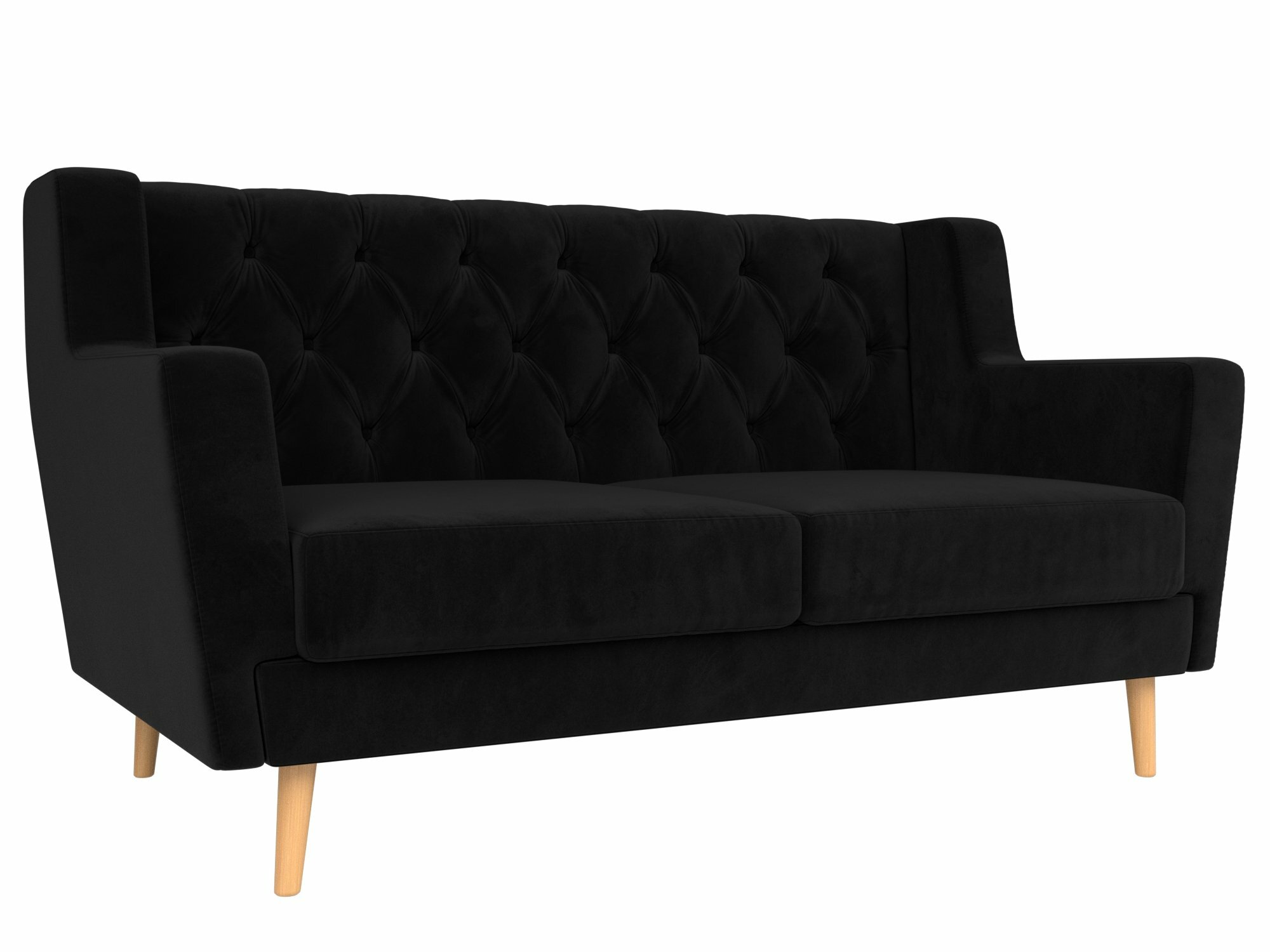 Прямой диван Брайтон 2 Люкс, Велюр, Модель 108946