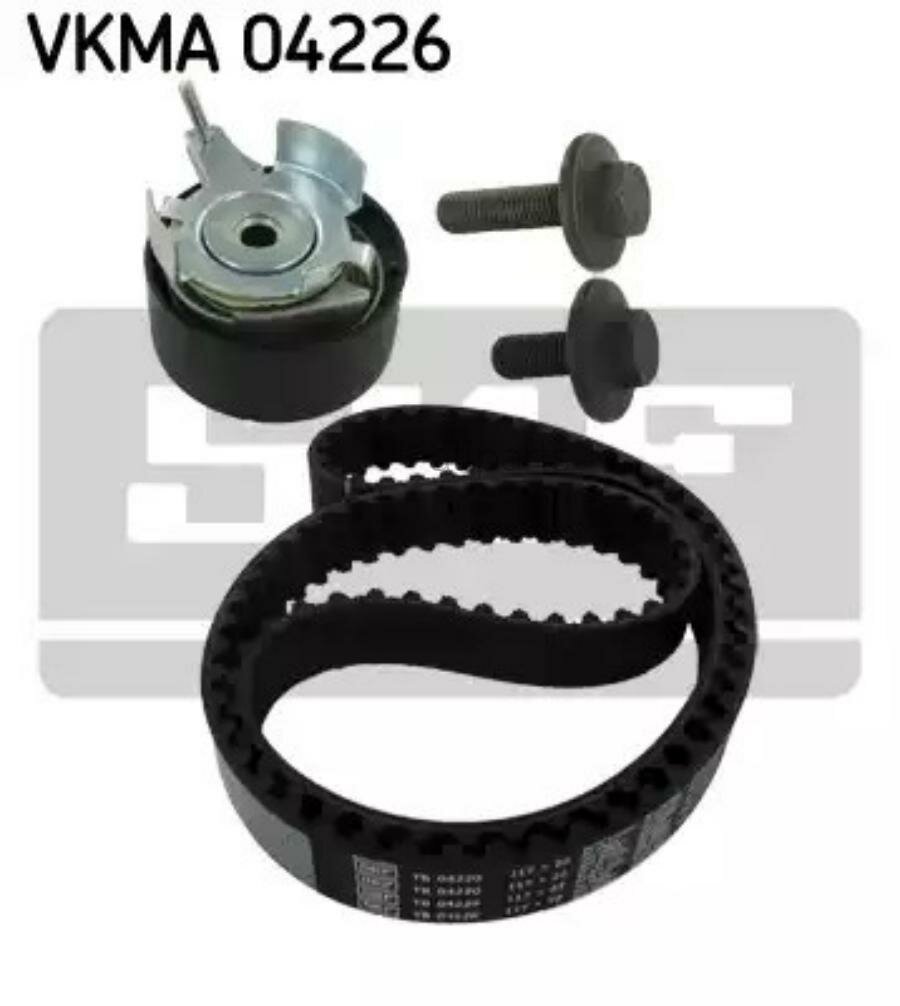 SKF VKMA 04226 Комплект ГРМ FORD FOCUS II, FUSION, C-MAX, MONDEO IV 1.25-1.6L (ролик 1шт+ремень 117x22)