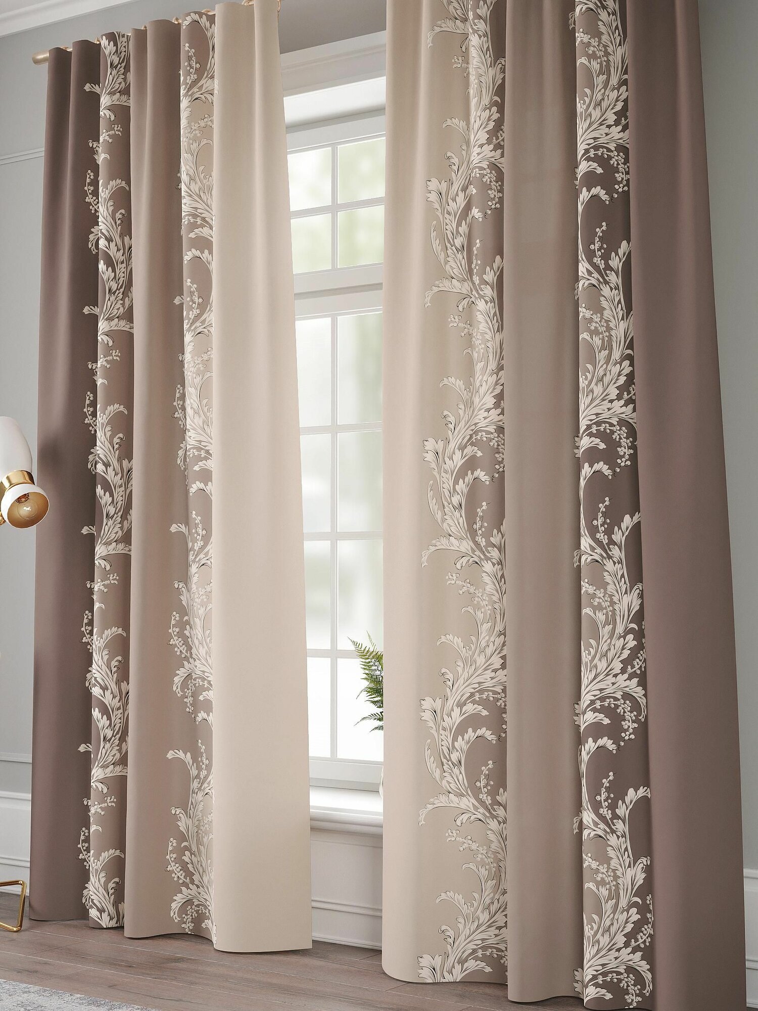 Комплект штор Comfy Way 150х260 см / шторы в комнату 2 шт / Саула