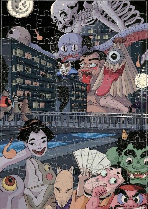 Пазл Помпоко: Война тануки в период Хейсей, Heisei-era Raccoon Dog War Ponpoko №6
