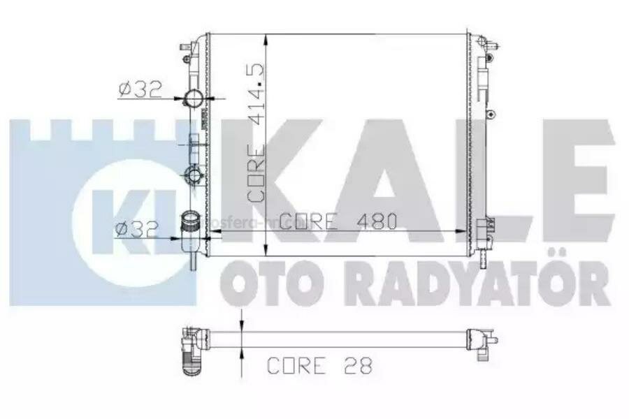 KALE 205700 Радиатор охлаждения двигателя