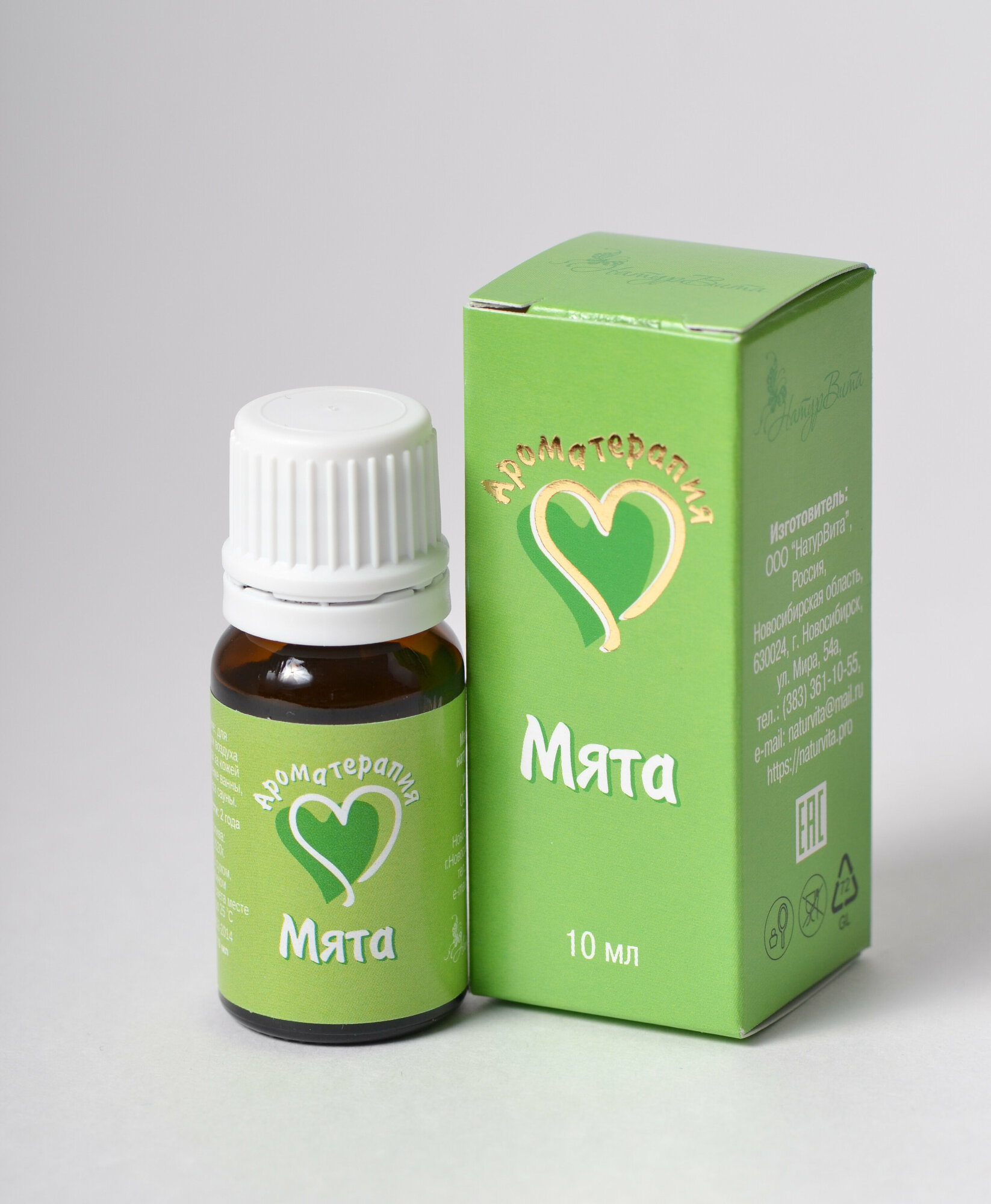 Мята Эфирное натуральное масло, 10мл/НатурВита