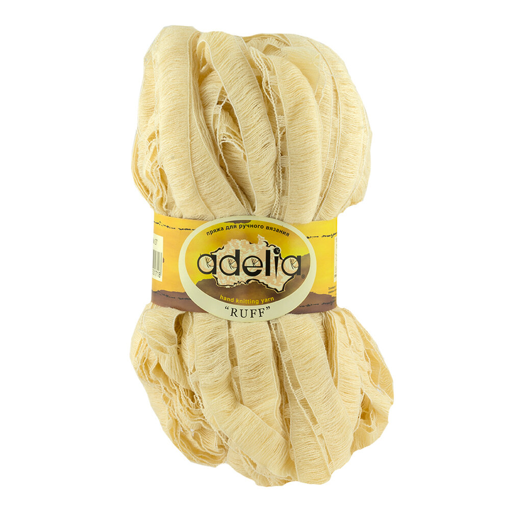 Пряжа ADELIA "RUFF" 100% акрил 150 г 60 м №27 шампань