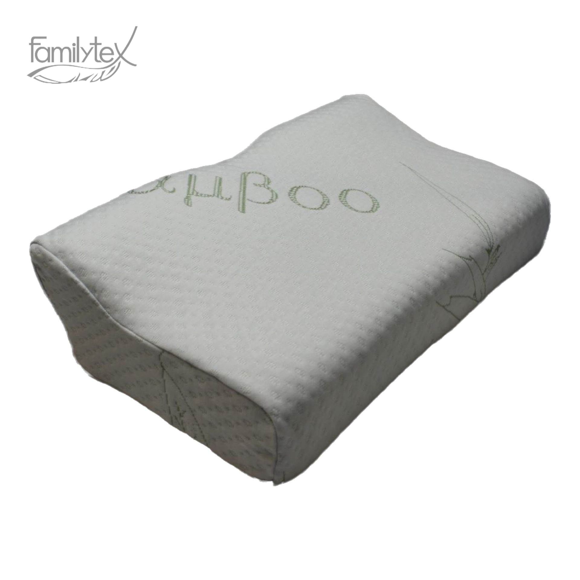 Подушка анатомическая для сна с эффектом памяти артикул ппум(50х28х9/14)Б для взрослых, с валиком для шеи 14 см.