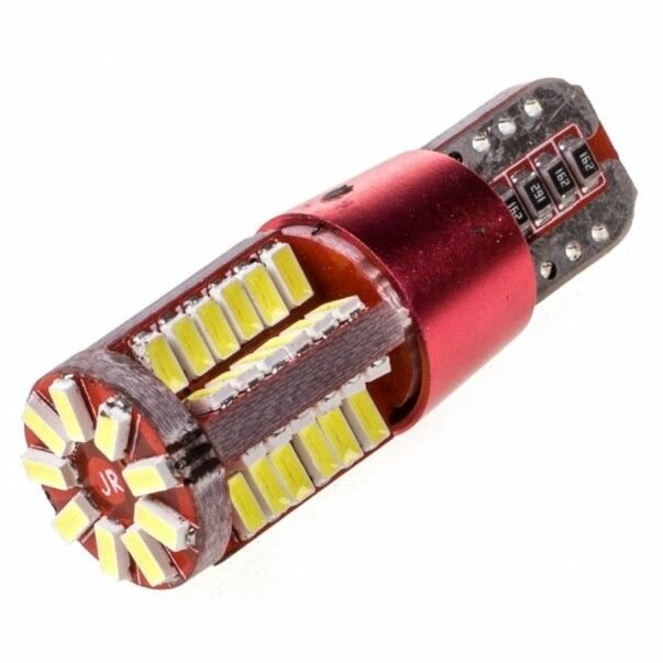 Лампа габарит. 12V W5W T10 57 SMD без цок. W2.1x9.5d белая