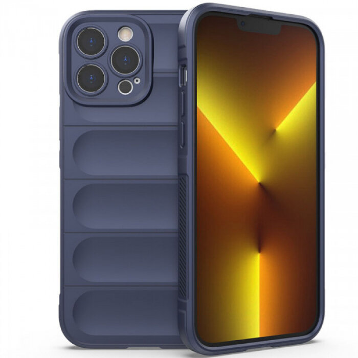 Flex Silicone Противоударный чехол для iPhone 13 Pro Max с защитой камеры и микрофиброй