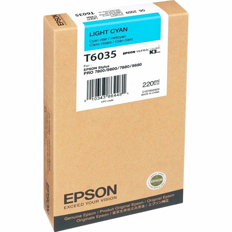 Картридж для струйного принтера EPSON T6035 Light Cyan (C13T603500) PI