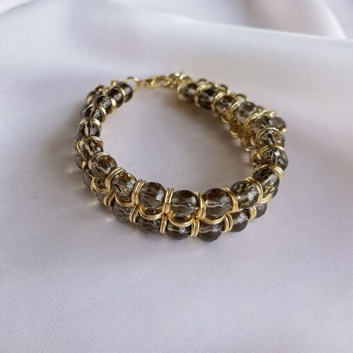 Жесткий браслет, раухтопаз