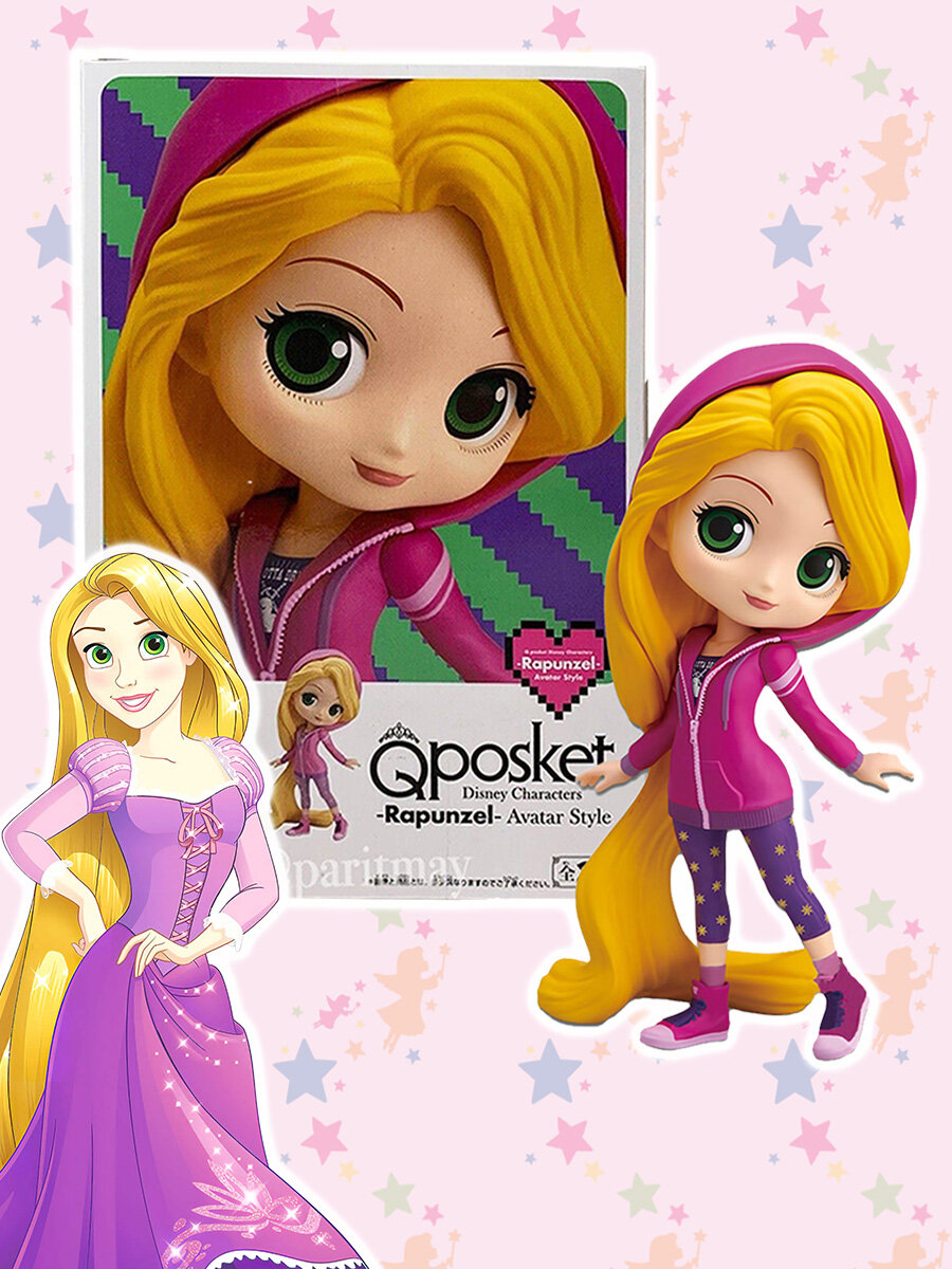 Фигурка Фигурка коллекционная Q POSKET Bandai Рапунцель Принцесса Дисней серия "Avatar Style Disney"14 см