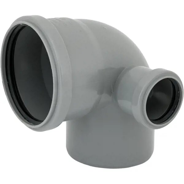 Отвод 87° Контур Стандарт ø110 мм с правым выходом ø50 мм полипропилен