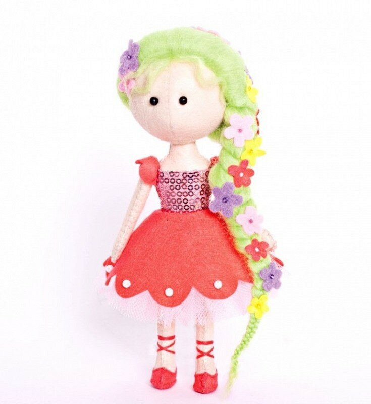 Набор для шитья Перловка #ПФ-1210 Цветочная фея, 17.5 см