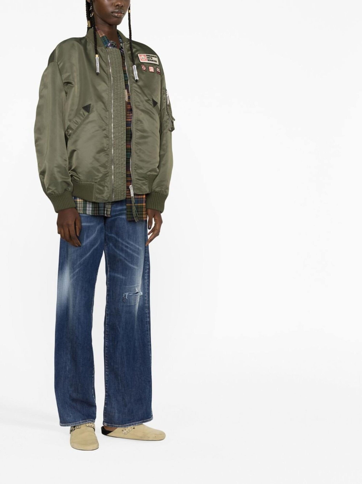 Куртка DSQUARED2 Patch-detail bomber jacket, размер 36 — фото 1