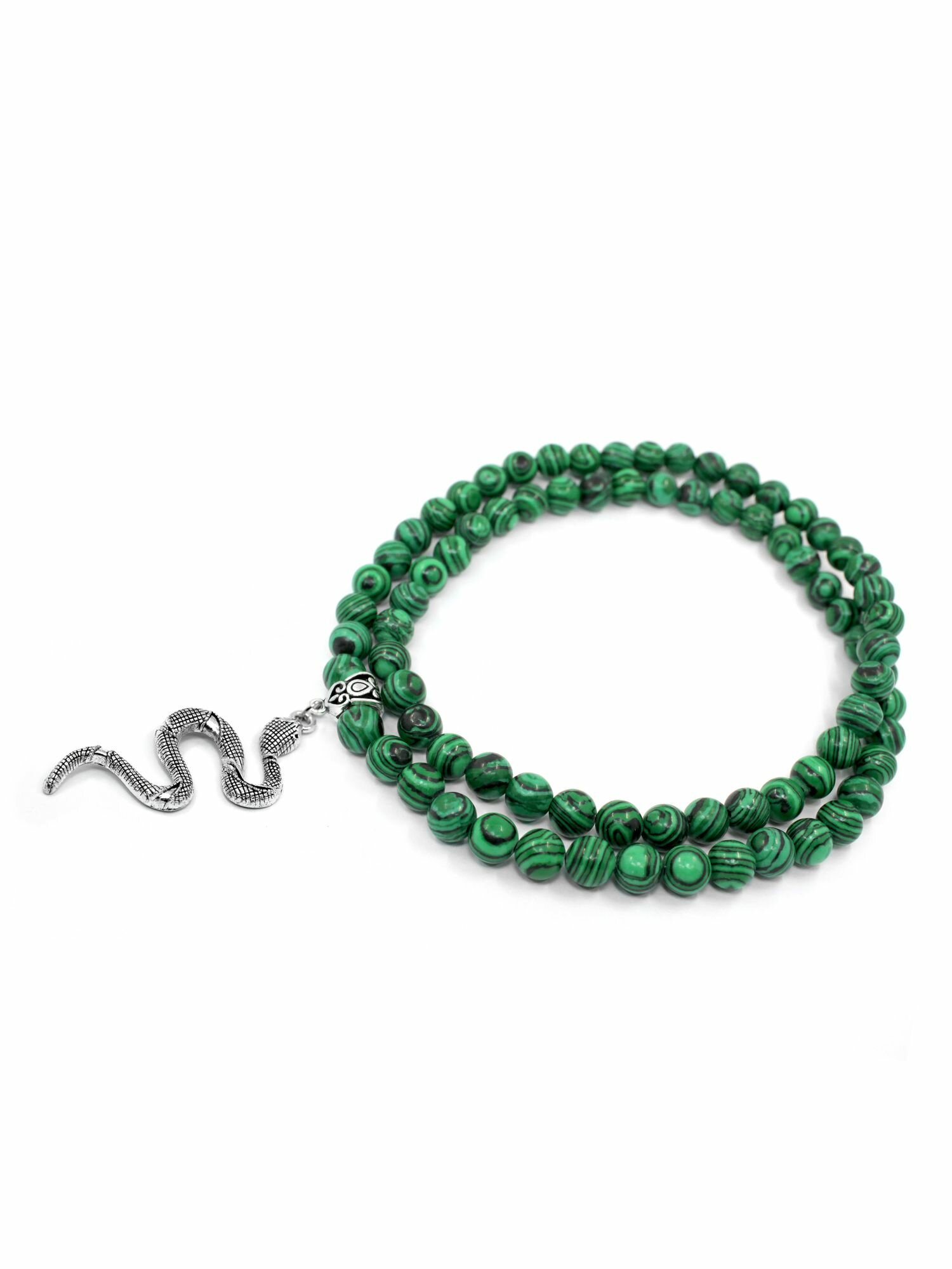 Бусы, малахит