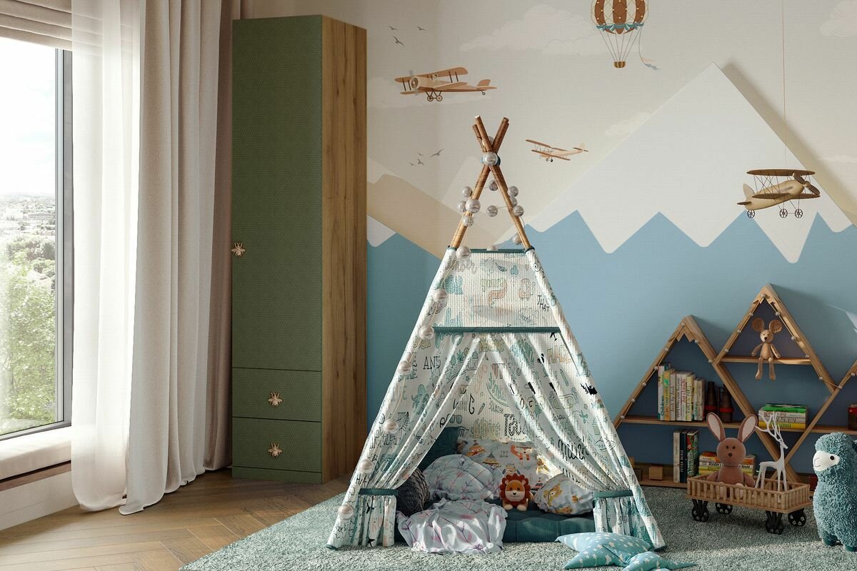 Пенал Скарабей-1.2 Пантано для одежды однодверный 45*210*52