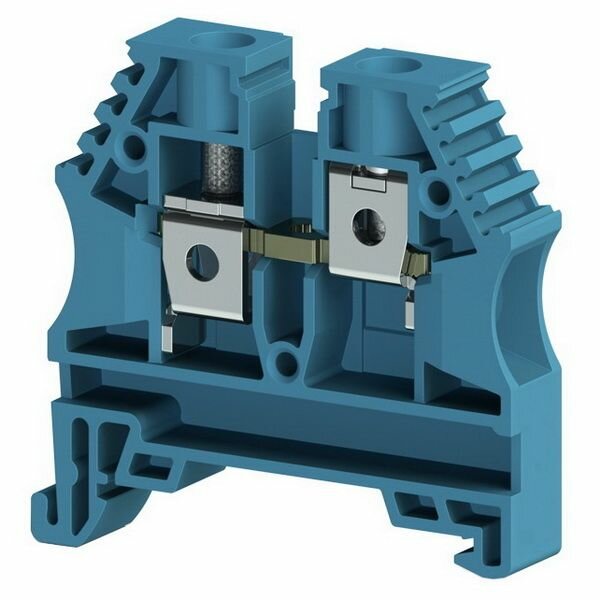 Клемма на DIN рейку 10мм2 KLEMSAN AVK10 синий 10шт