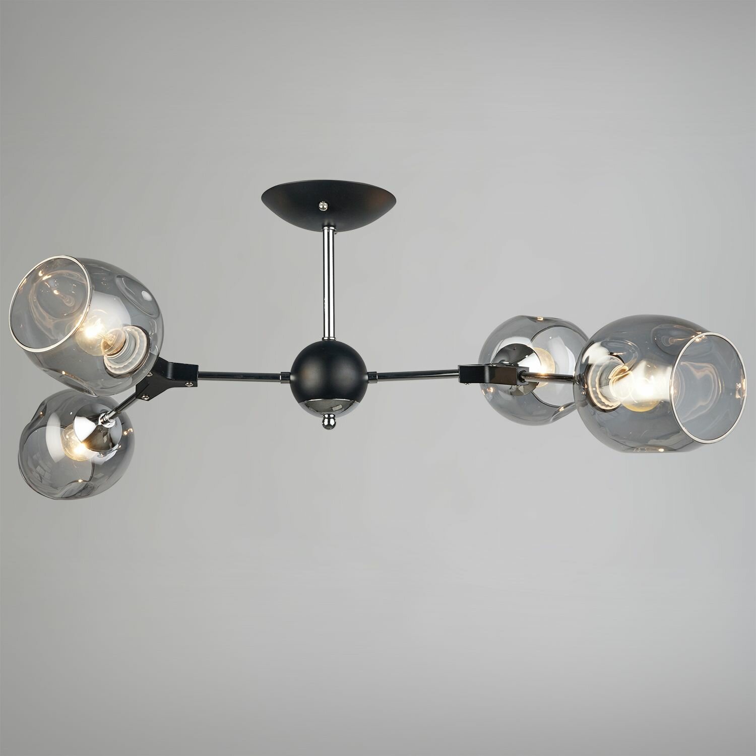 Люстра потолочная Reluce 04210-0.3-04 BK+CR