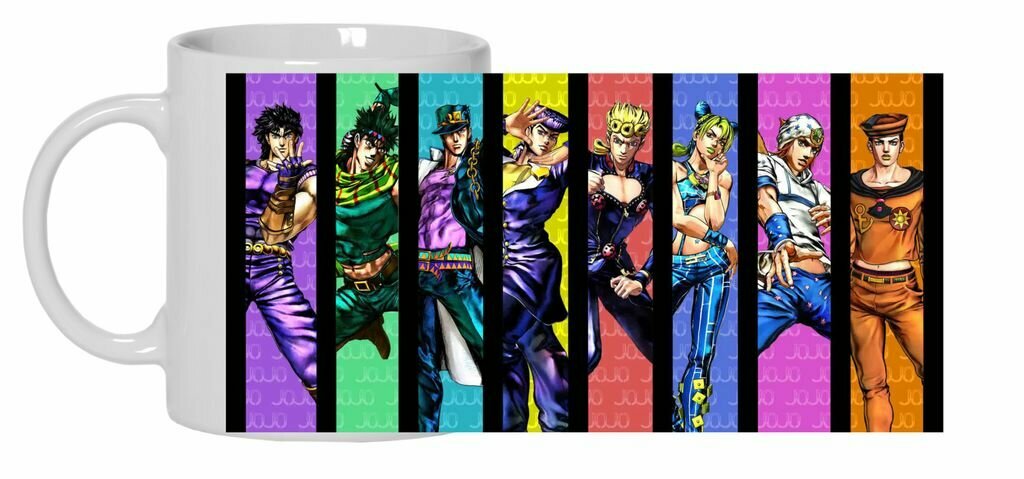 Кружка Невероятные приключения ДжоДжо, JoJo’s Bizarre Adventure №3, Обычная