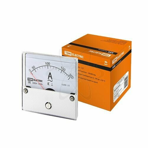 Амперметр А80 200А/5А-2,5 ( без поверки), TDM