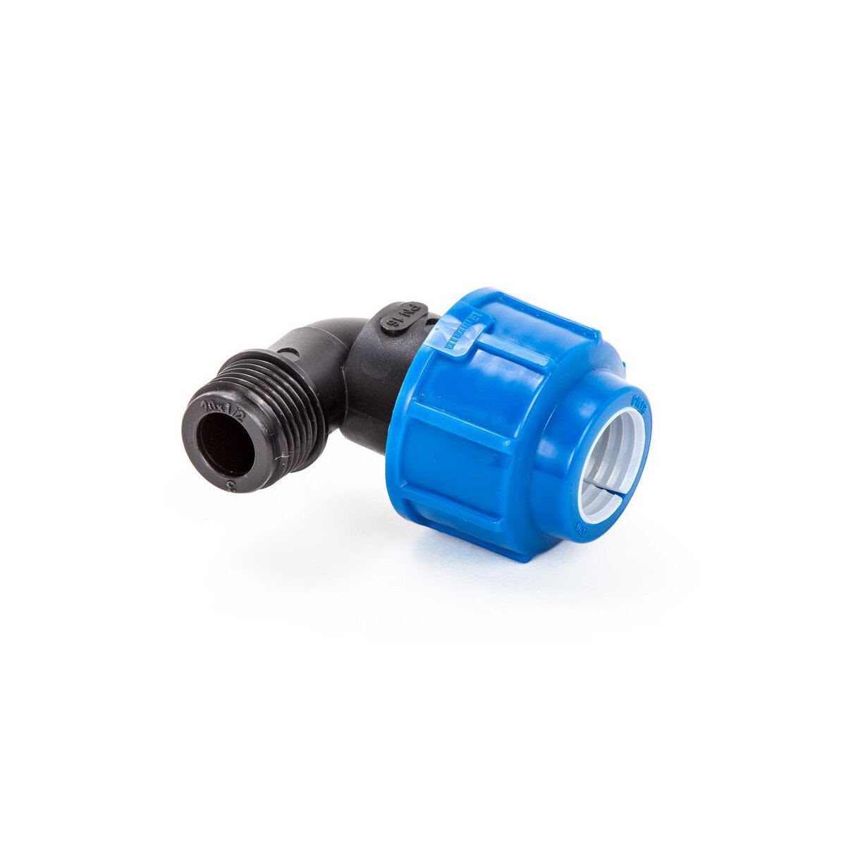 Угольник Lammin ПНД 63x2", компрессионный, для соединения труб, для воды